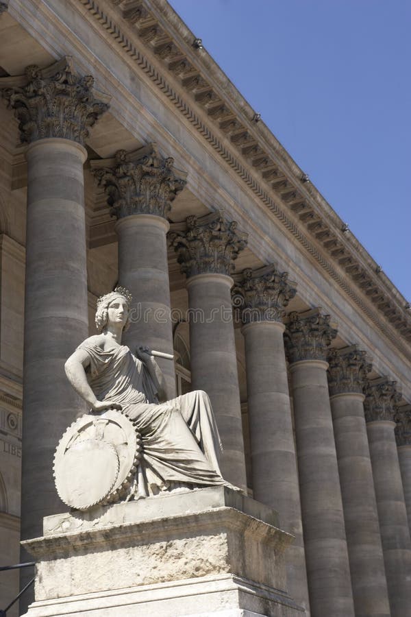 Bourse Van La, De Beurs Van Parijs Stock Afbeelding - Image of parijs ...