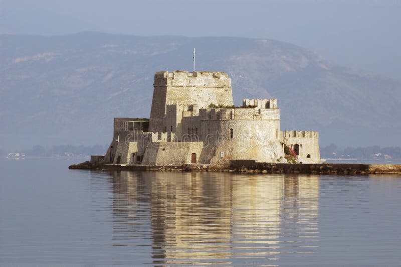 Bourtzi castle, greece stock image. Image of scenics - 12522229