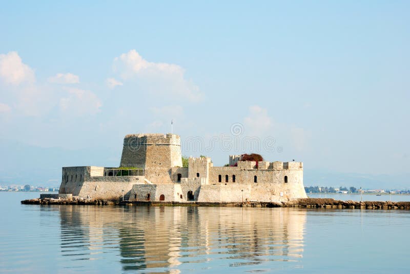 Bourtzi castle, greece stock image. Image of scenics - 12522229
