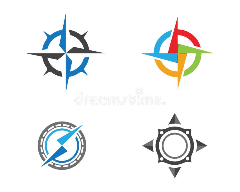 Boussole Logo Template illustration de vecteur. Illustration du ...