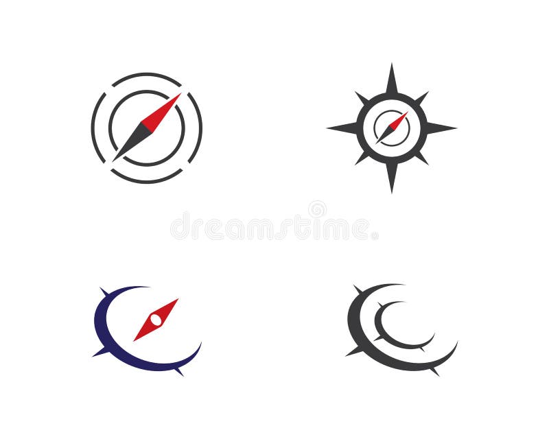 Boussole Logo Template illustration de vecteur. Illustration du objet ...