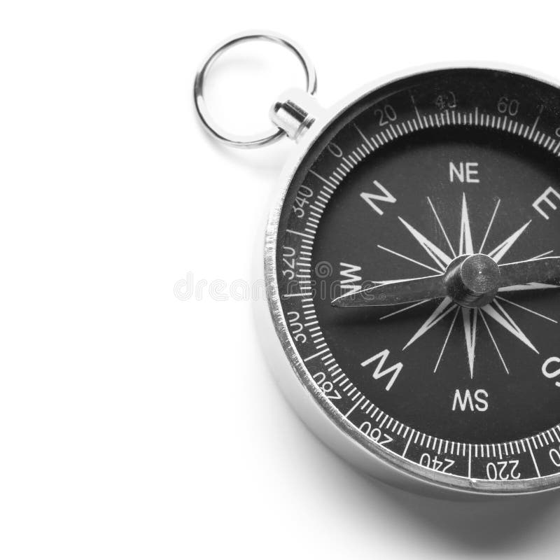 Boussole Moderne Sur Le Fond Blanc Image stock - Image du aventure ...