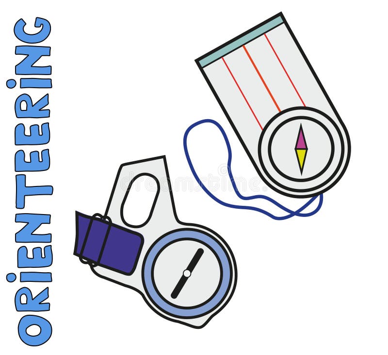 Ensemble De Symboles De Course D'orientation De Sports Plat ...