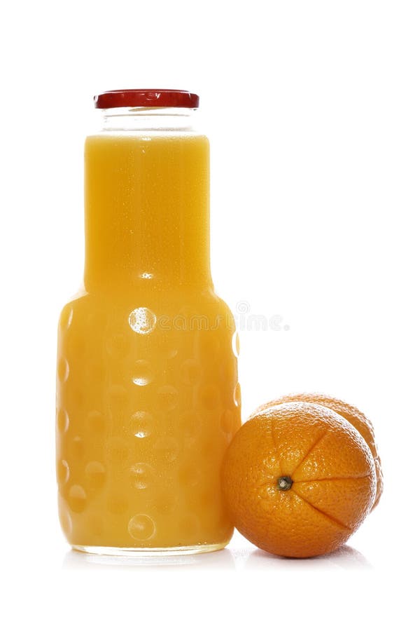 Bouteille de jus d'orange photo stock. Image du sain, glace - 7031806