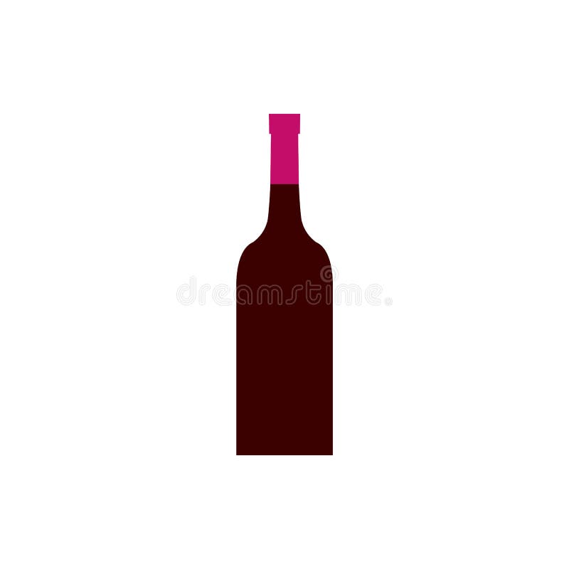 Bouteille de vin simple illustration de vecteur. Illustration du nature ...
