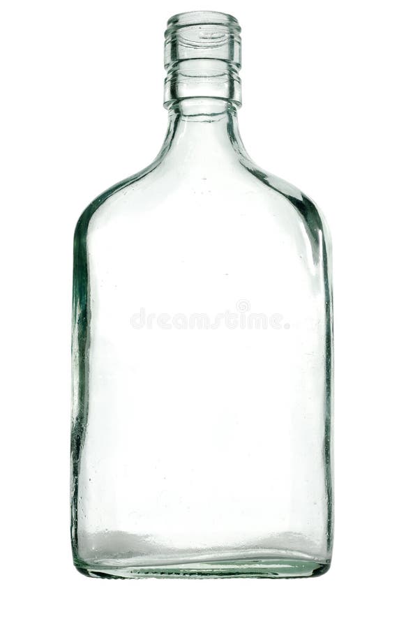Bouteille en verre vide image stock. Image du verrerie - 35017929