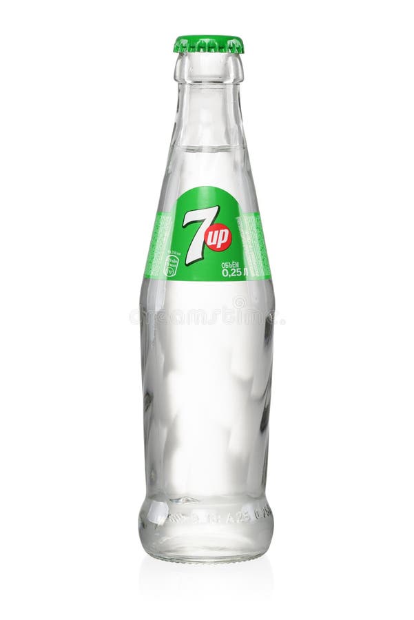 Bouteille 7up en verre photo éditorial. Image du produit - 118269421