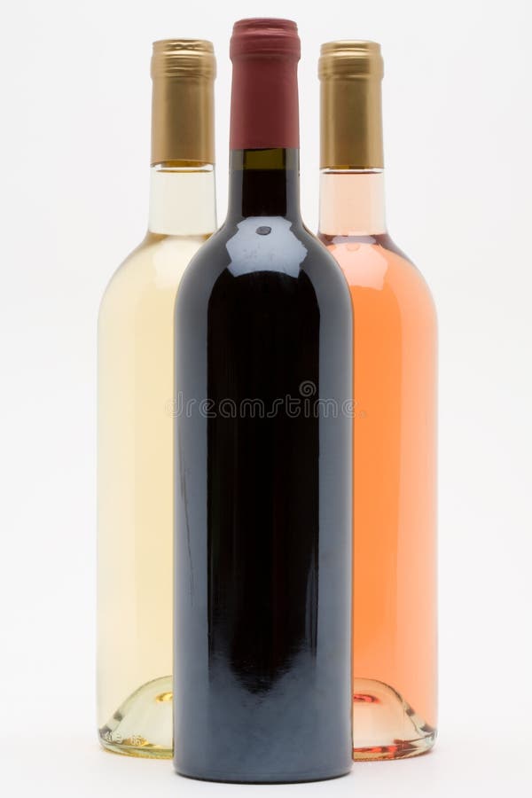 Bouteilles De Vin Rouge, Blanc Et Rosé Photo stock - Image of tony ...