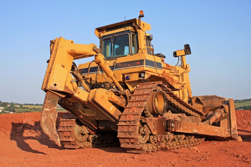 Bouteur image stock. Image du pierre, bêcheur, concret - 48912999