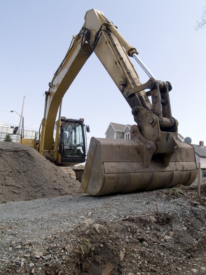 Bouteur de construction image stock. Image du service - 5240357