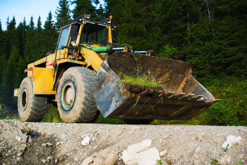 Bouteur photo stock. Image du industriel, bouteur, construction - 60348974