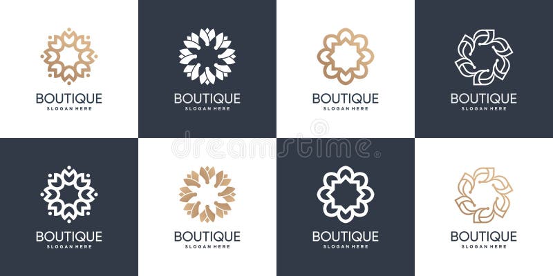 Boutique Logo Collection with Fresh and Modern Concept Premium Vector ...