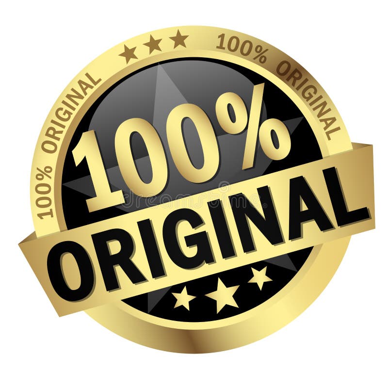 Bouton Avec L'original De La Bannière 100% Illustration de Vecteur ...