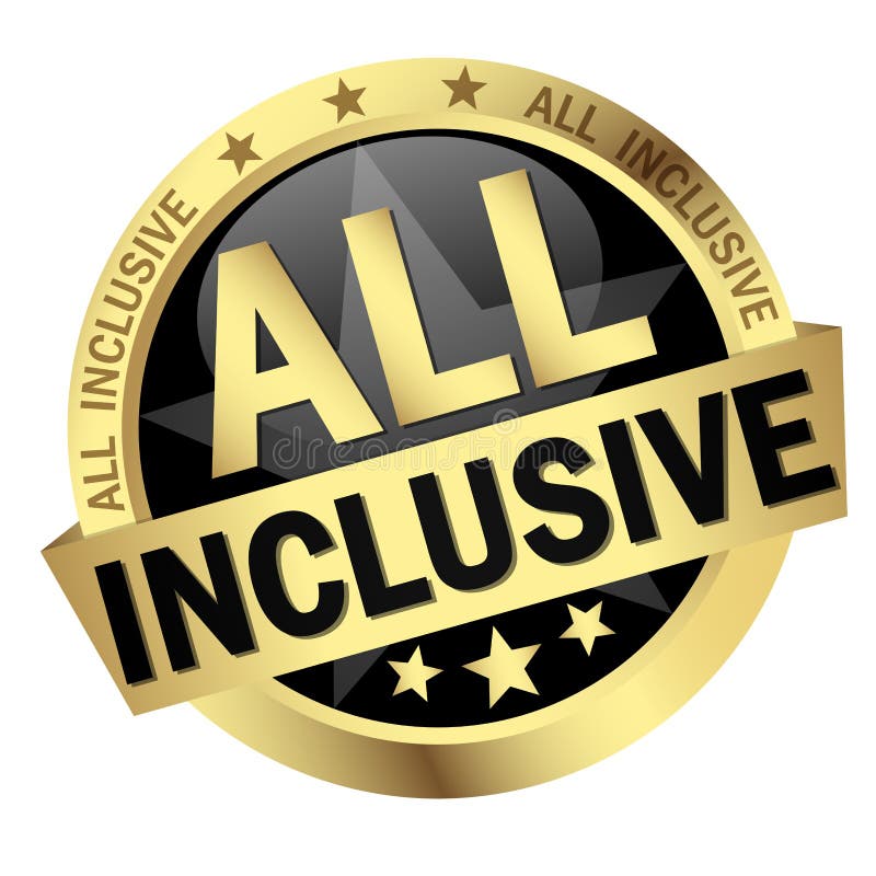 Bouton Avec Le Texte Tout Inclus Illustration de Vecteur - Illustration ...