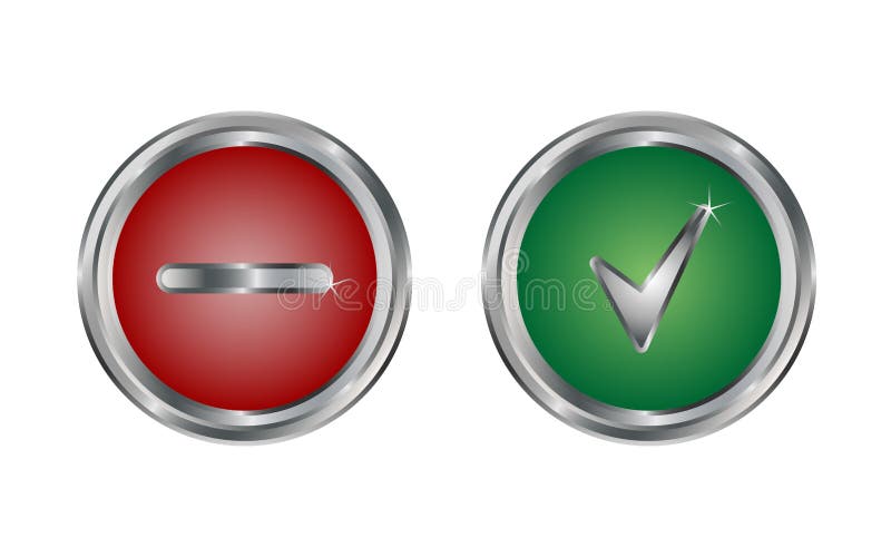 Oui ou non bouton d'icône illustration de vecteur. Illustration du ...