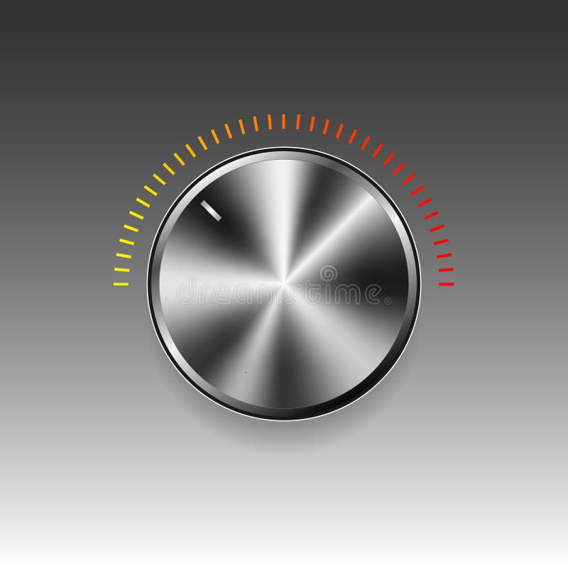 Bouton de volume illustration stock. Illustration du contrôle - 42563673