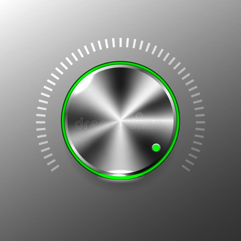 Bouton de volume illustration stock. Illustration du minute - 93037974