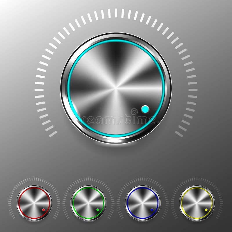 Bouton de volume illustration stock. Illustration of contrôle - 42563673