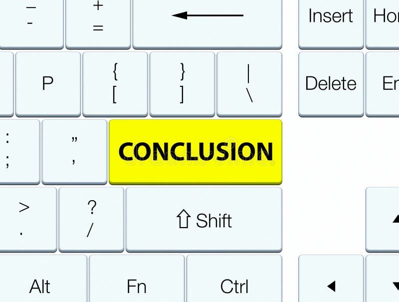 Bouton Jaune De Clavier De Conclusion Illustration Stock - Illustration ...