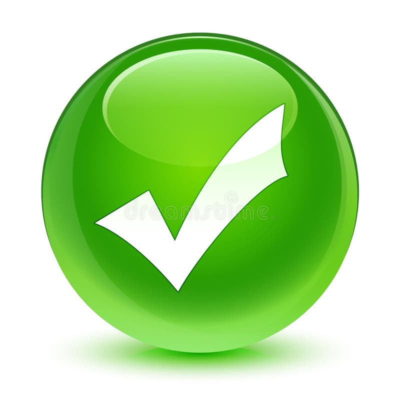 Bouton Rond Bleu Brillant D'icône De Validation Illustration Stock ... Bouton Rond Bleu Brillant D'icône De Validation Illustration Stock ...