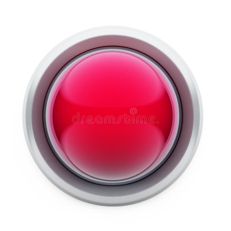 Bouton Poussoir Rouge Clair Illustration Stock - Illustration du ...
