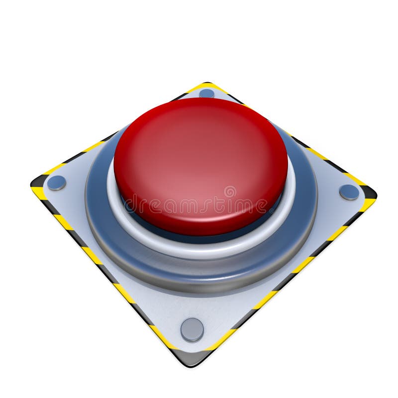 Bouton rouge illustration stock. Illustration du bouton - 56247330