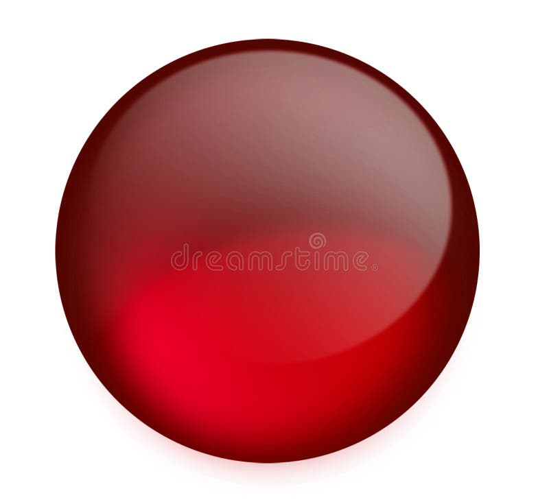 Bouton rouge illustration stock. Illustration du éléments - 69733