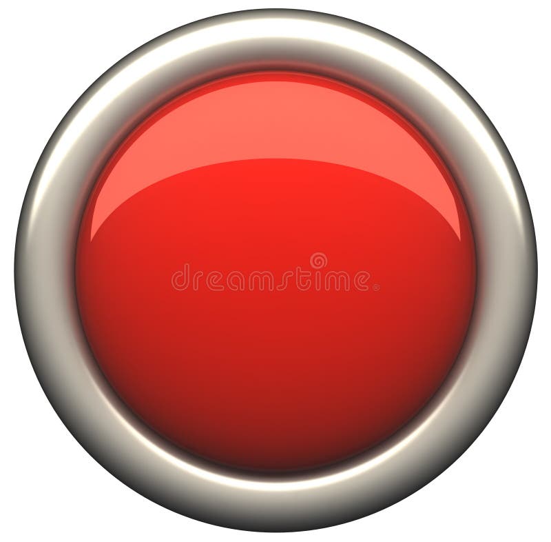 Bouton rouge illustration stock. Illustration du rouge - 7652607