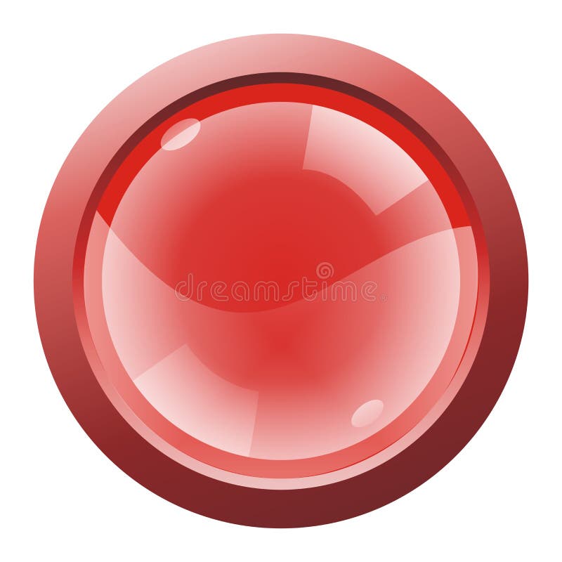 Bouton rouge illustration stock. Illustration du éléments - 69733