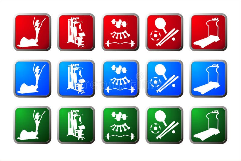 Sport de boutons illustration de vecteur. Illustration du billes - 34022228