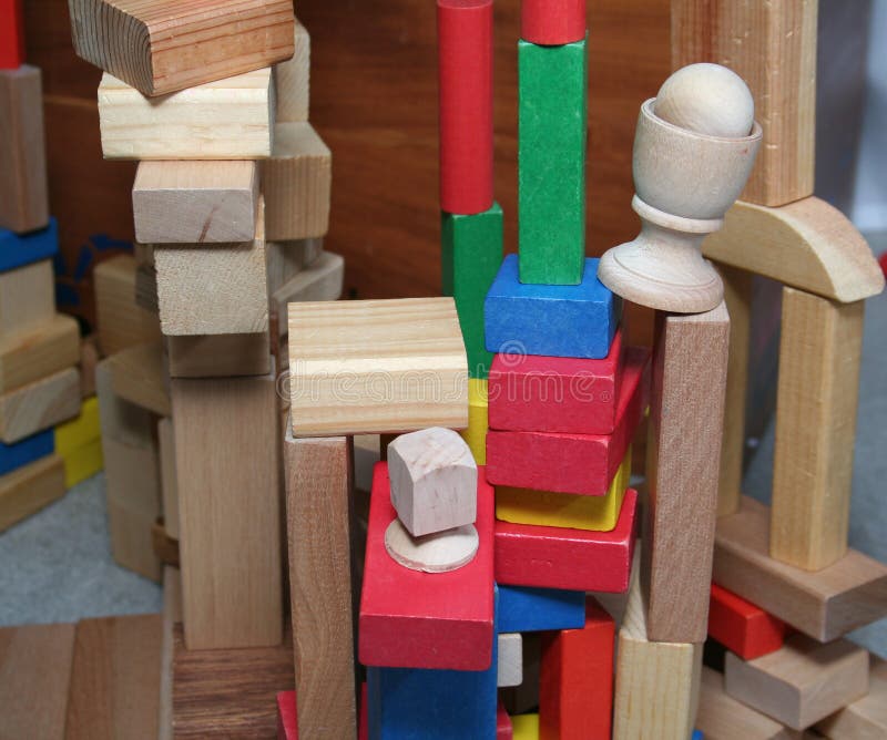 Bouwstenen stock foto. Image of spel, kinderdagverblijf - 767616