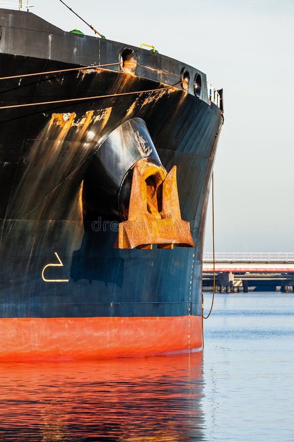 Ship bow and anchor stock photo. Image of large, marine - 16445506