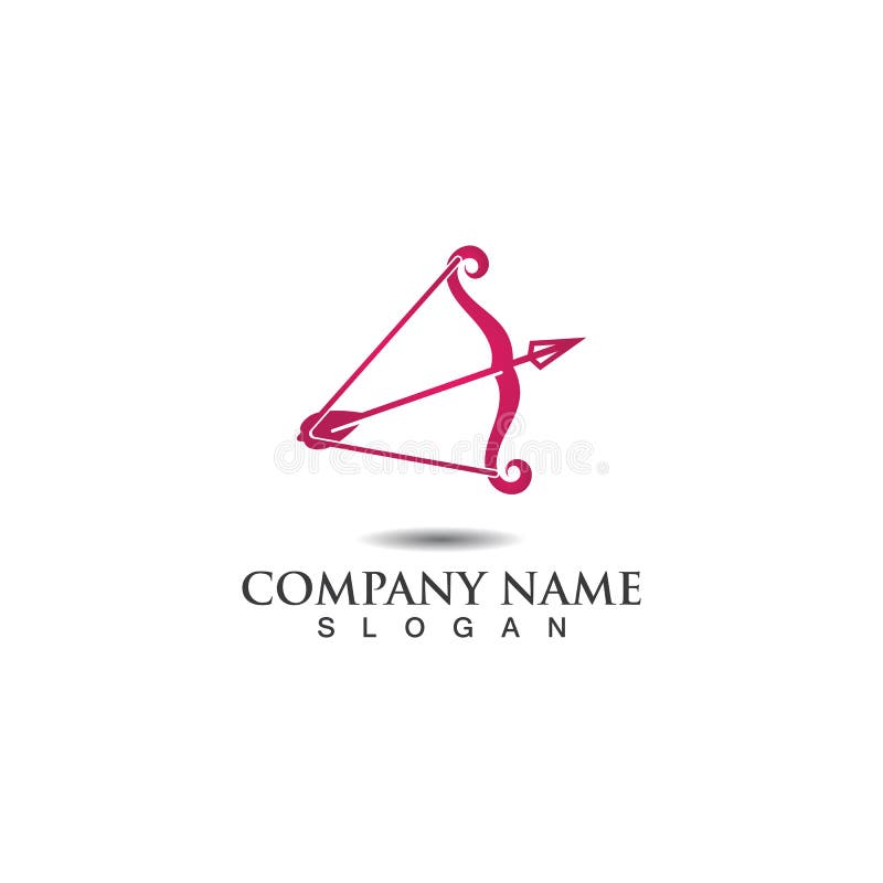 Bow and Arrow Creative Logo Design, Archery Concept Symbol Illustration ...
