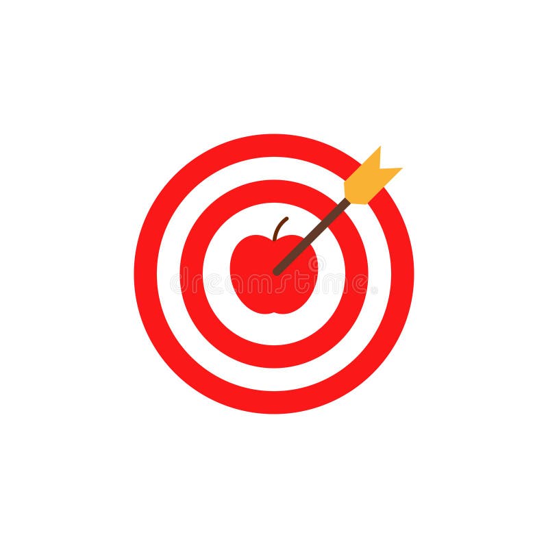 Apple Target Arrow Stock Illustrations – 891 Apple Target Arrow Stock ...