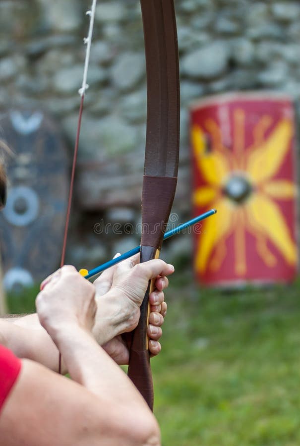 Bow and arrow stock photo. Image of archery, target, precision - 55472204
