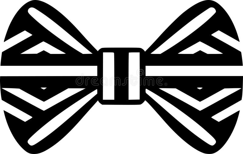 Bow - Black and White Isolated Icon - Vector Illustration Stock Vector ...