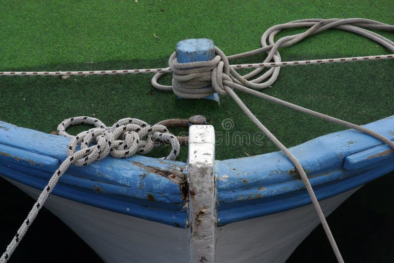 Bow of boat stock photo. Image of adventure, cord, navigating - 11429382