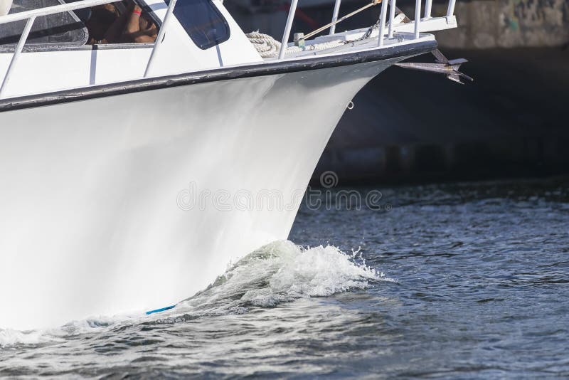 Bow of a Boat stock image. Image of relax, coast, destination - 79742449