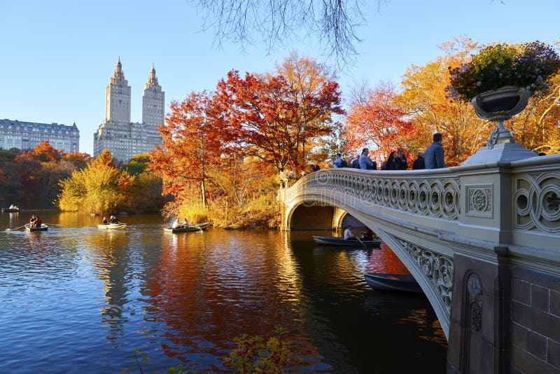 The Bow Bridge editorial stock image. Image of side, scenery - 83206959