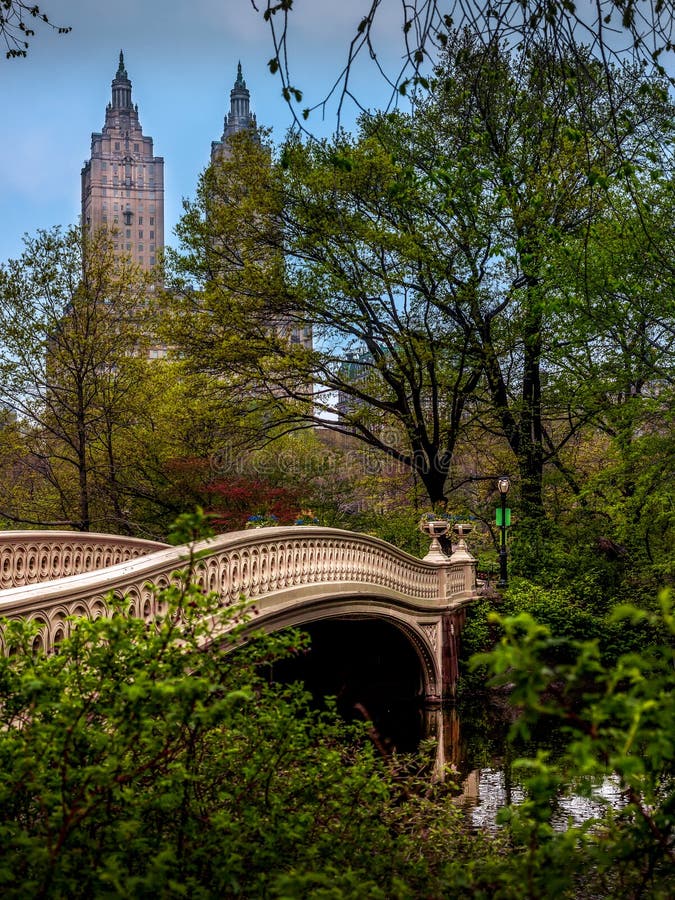 Bow Bridge - Central Park stock image. Image of central - 96470199
