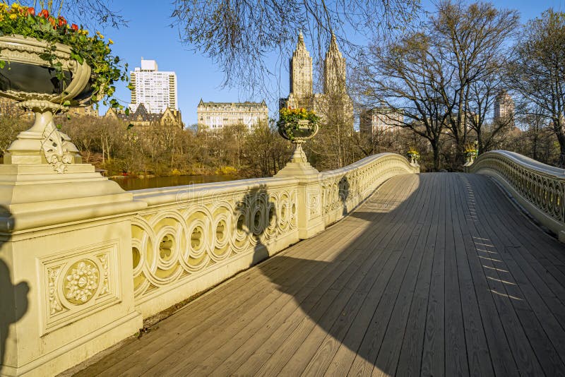Bow bridge in spring stock photo. Image of summer, landscape - 242642350