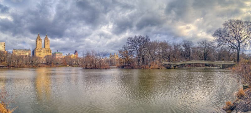 Bow bridge in winter stock photo. Image of winter, panoramic - 175512080