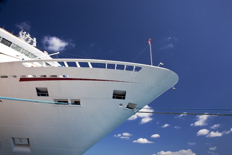 Bow of cruise ship stock photo. Image of ship, port, commercial - 12065810