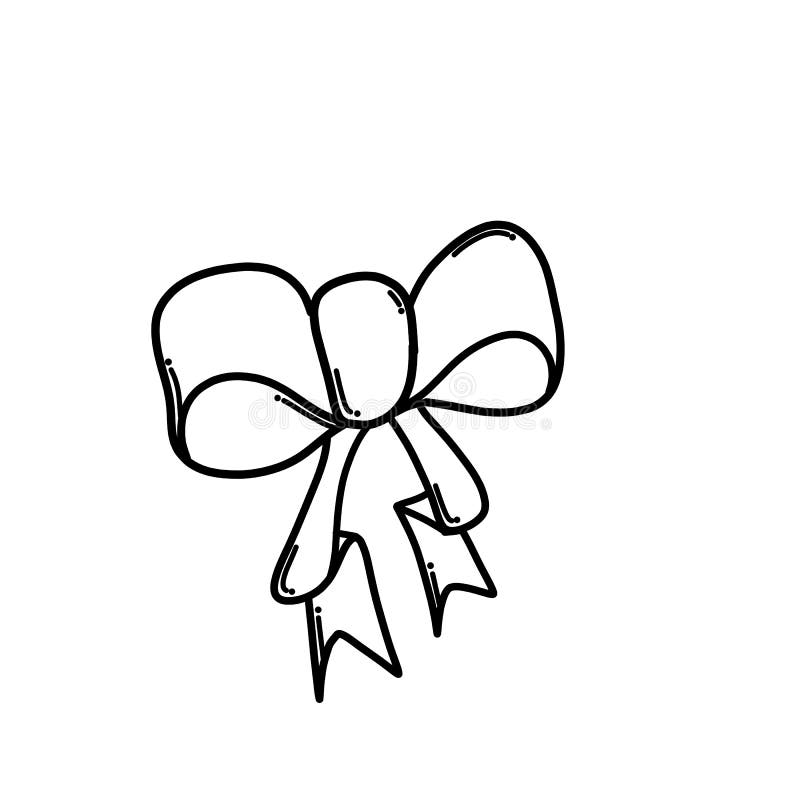 Bow Doodle Vector Icon. Drawing Sketch Illustration Hand Drawn Cartoon ...