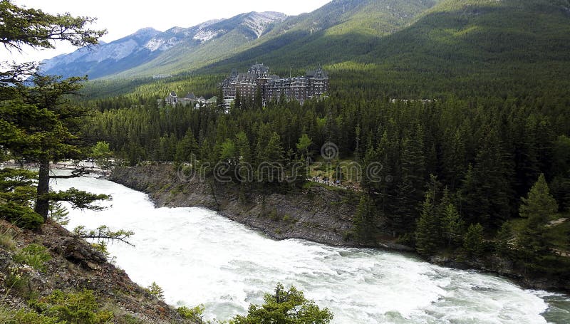 Bow Falls, the Bow River, Banff Stock Photo - Image of banff, scenery ...