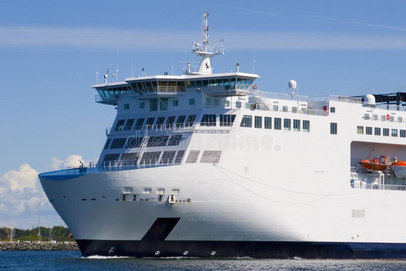 Bow of a ferry stock image. Image of ocean, cruising, liner - 1141817