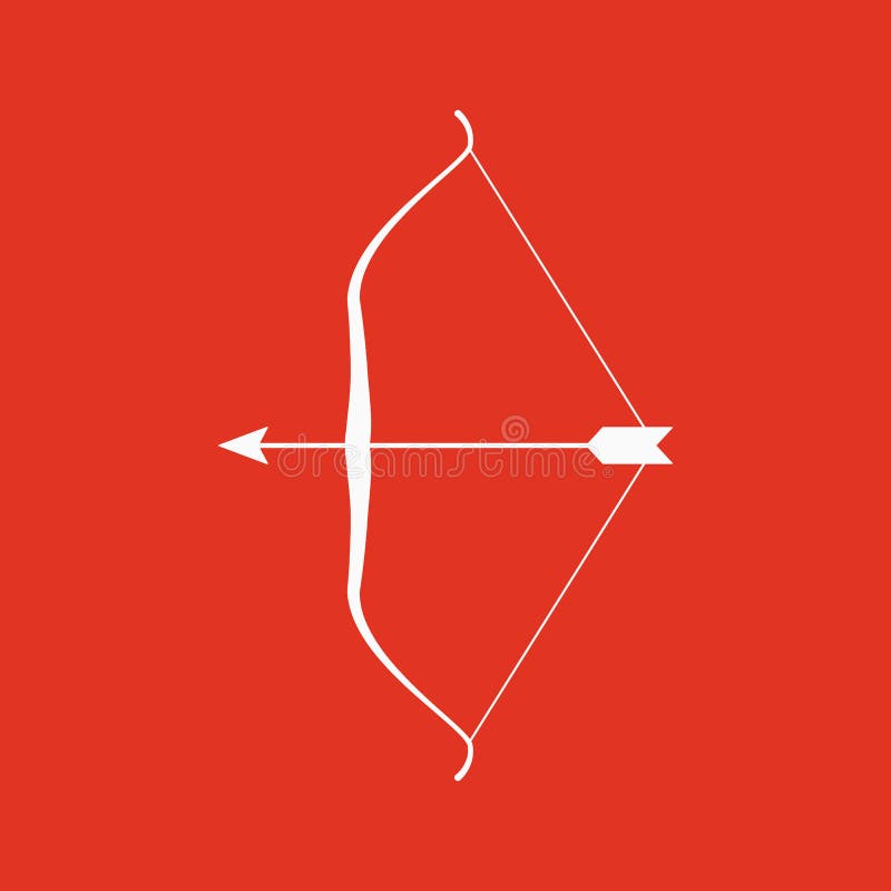 The bow icon. Bow symbol stock vector. Illustration of simple - 78718423