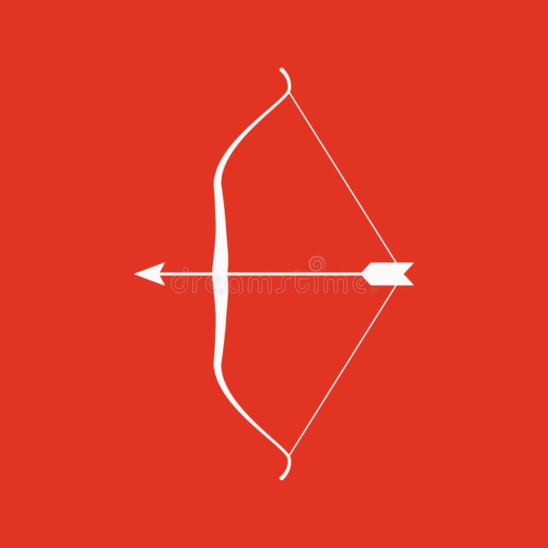 The bow icon. Bow symbol stock vector. Illustration of simple - 78718423