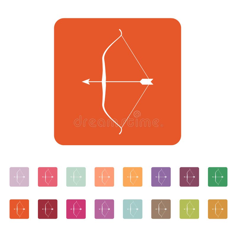 The bow icon. Bow symbol stock vector. Illustration of isolated - 78992085