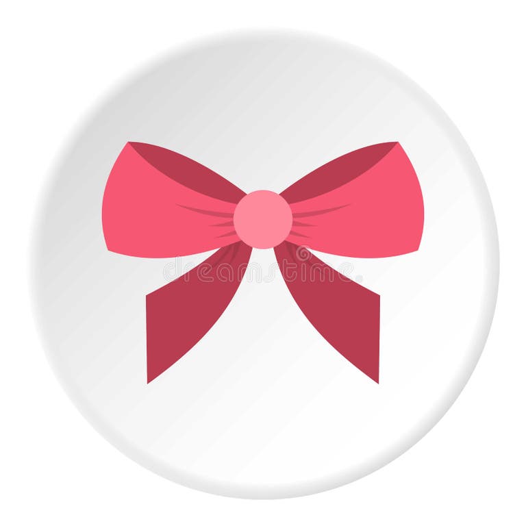 Bow icon circle stock vector. Illustration of icon, classic - 95329692